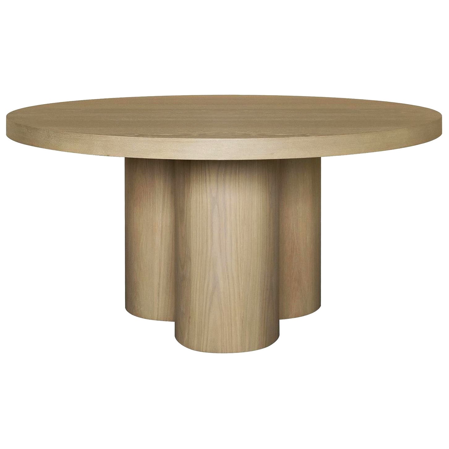 Trio Round Dining Table Light Oak - 1.5m | Future Classics Furniture