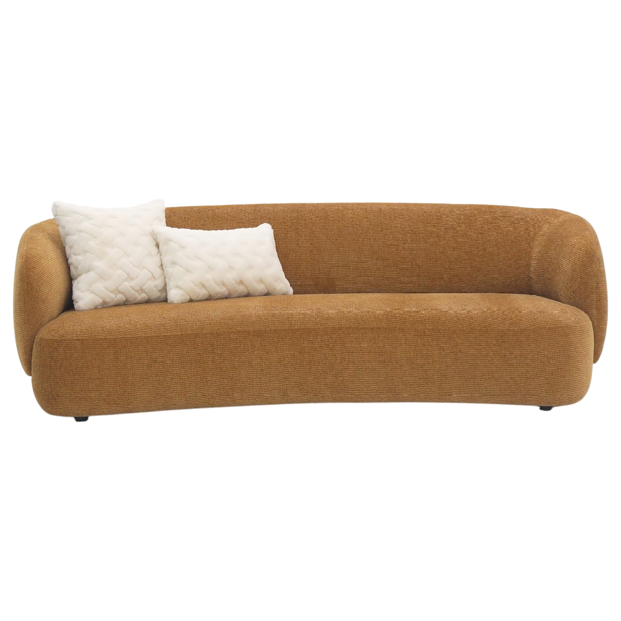 Puffy 3 Seater Sofa Textured Bronze